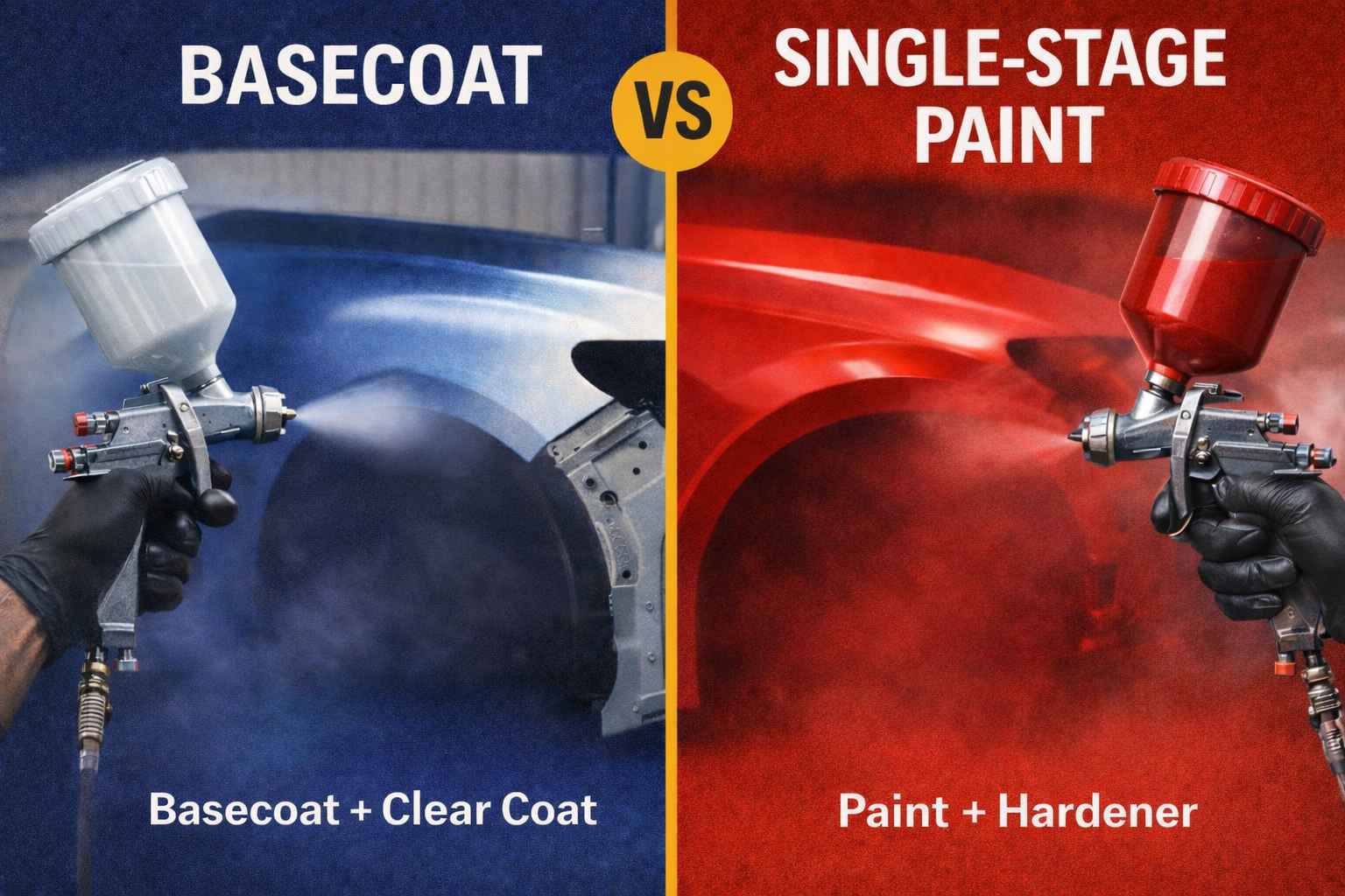 Basecoat vs Single-Stage Basecoats – Auto Color