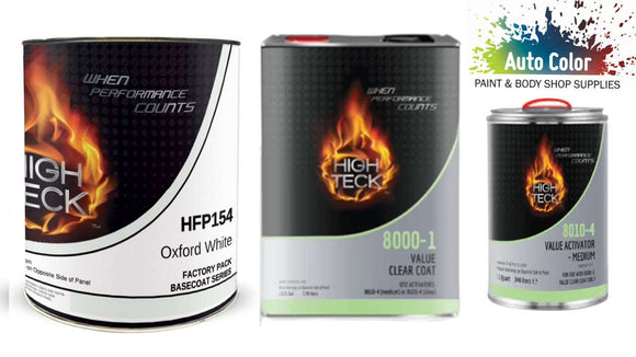 Ford YZ Oxford White Paint & Clearcoat Kit: HFP154 (GL), 8000 (GL) & 8 ...